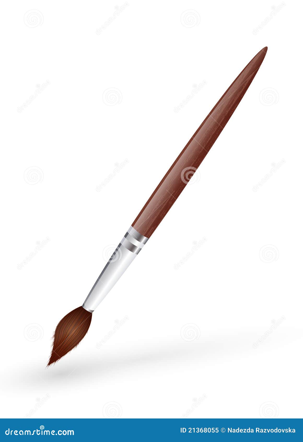 Penseel vector illustratie. Illustration of voorwerp - 21368055