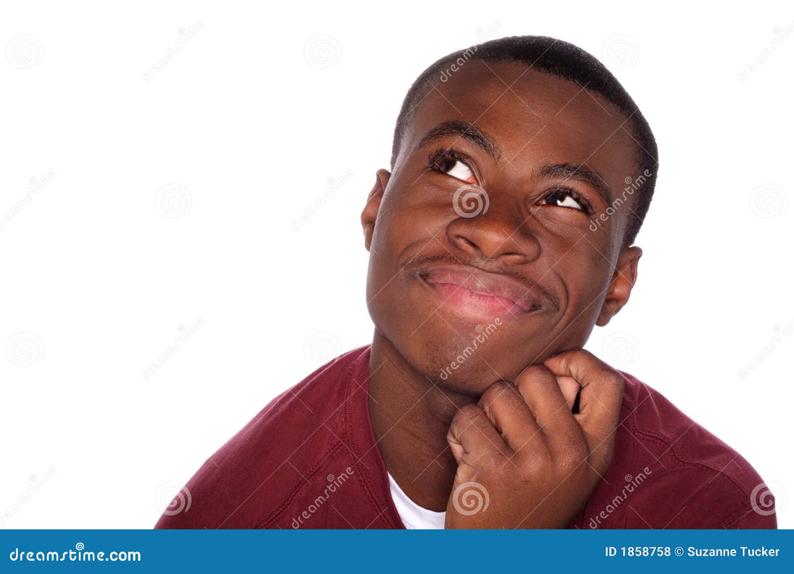 Penser photo stock. Image du heureux, expression, amical - 1858758