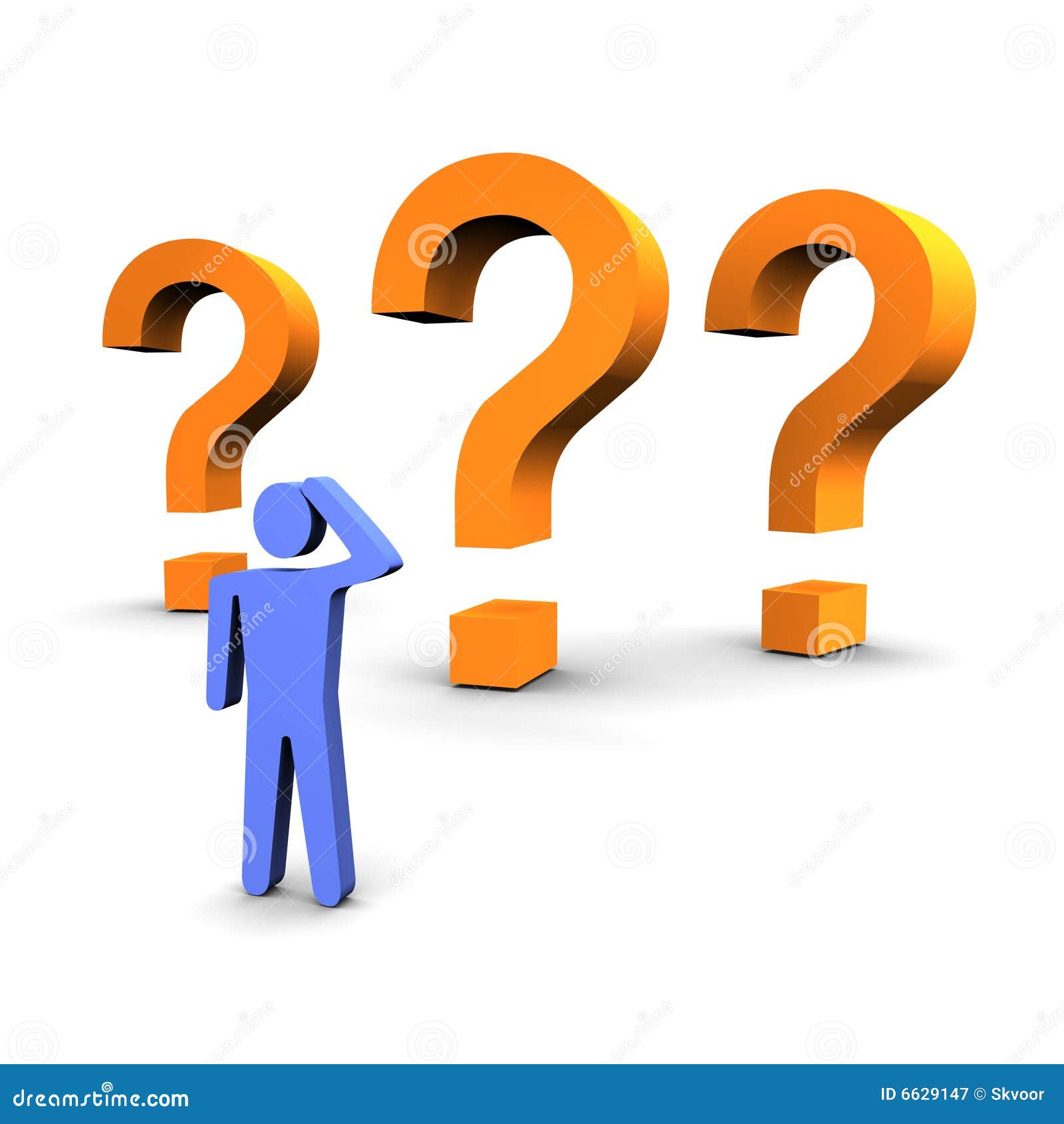 Penser de la personne 3d illustration stock. Illustration du délaissé ...