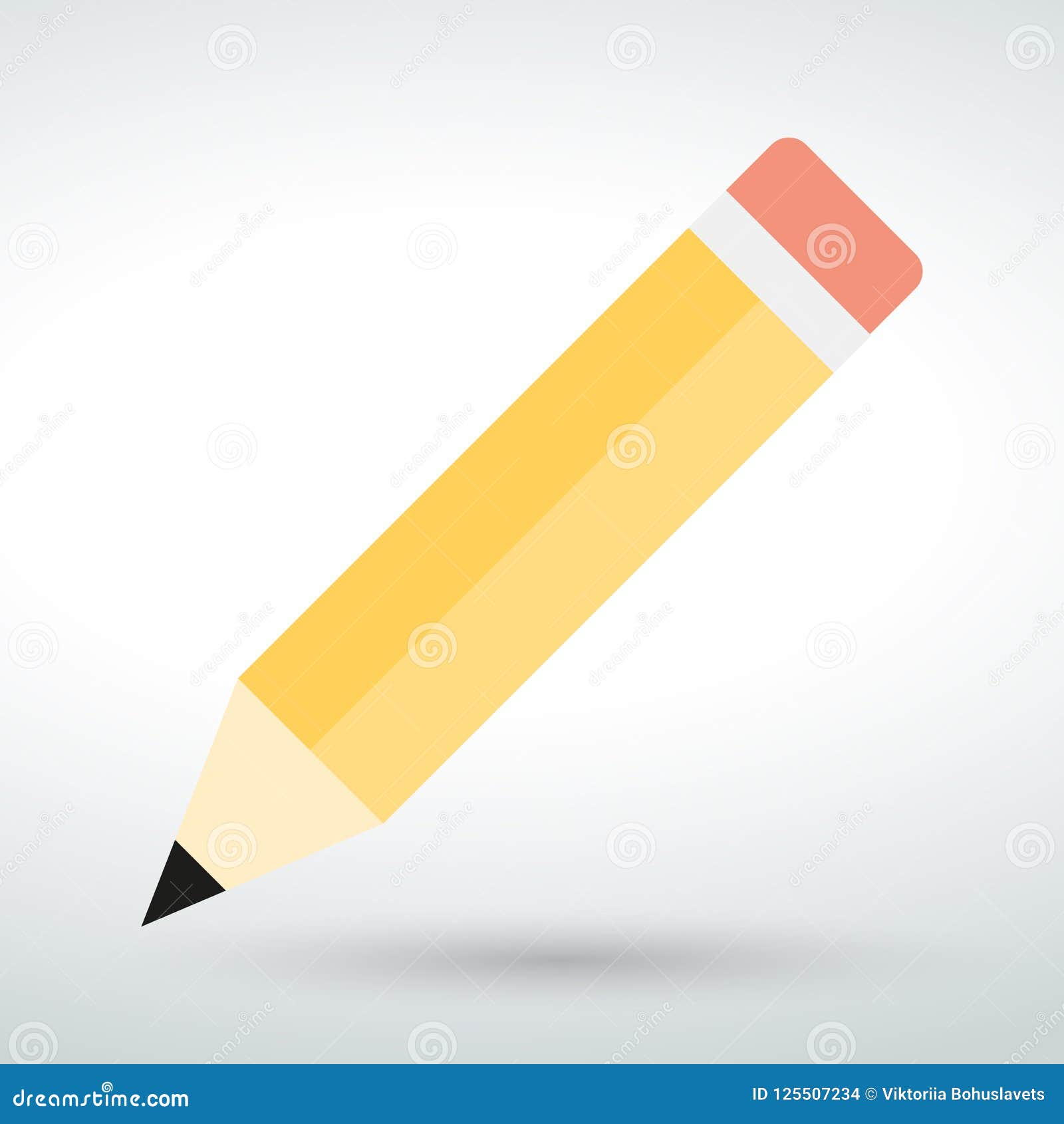 Pensil Vector Icon Isolated Vector on a White Backround Stock ...