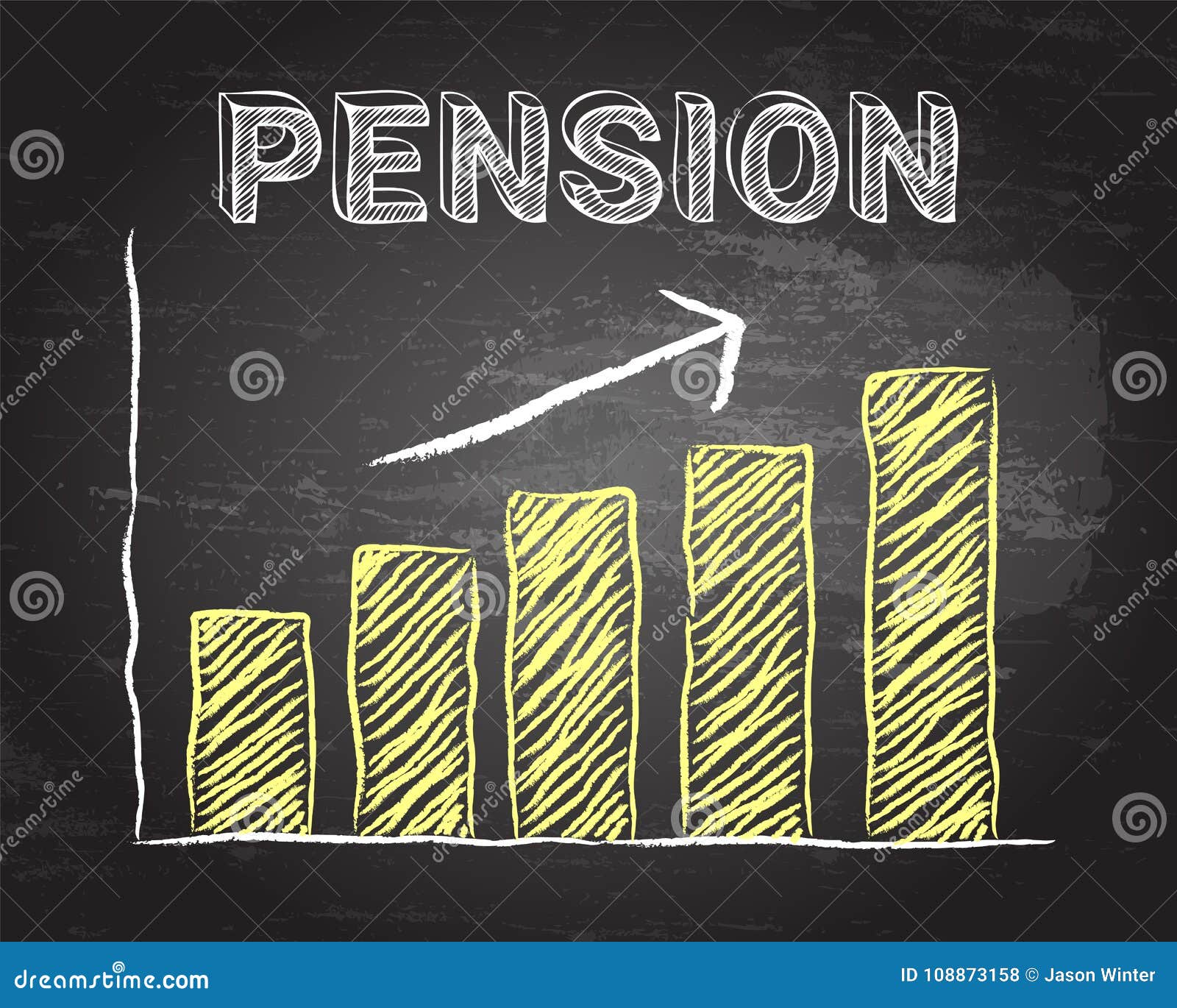 Pensioen op Bord vector illustratie. Illustration of winst - 108873158