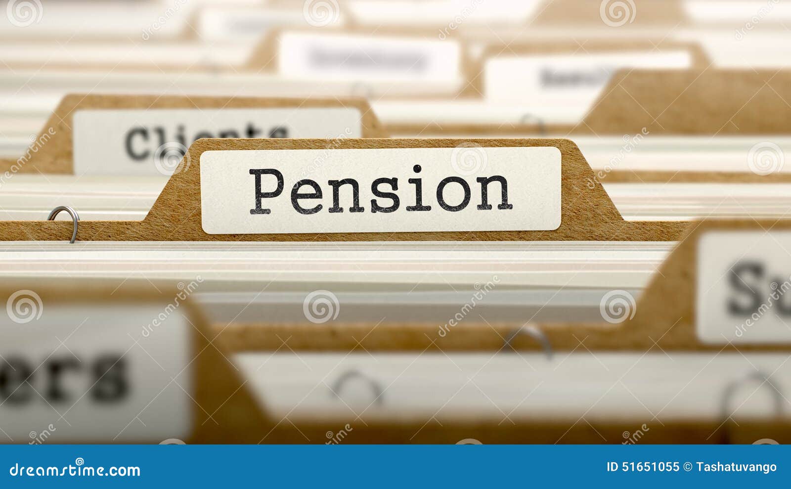 Pension Concept with Word on Folder Stock Image - Image of cash, order ...