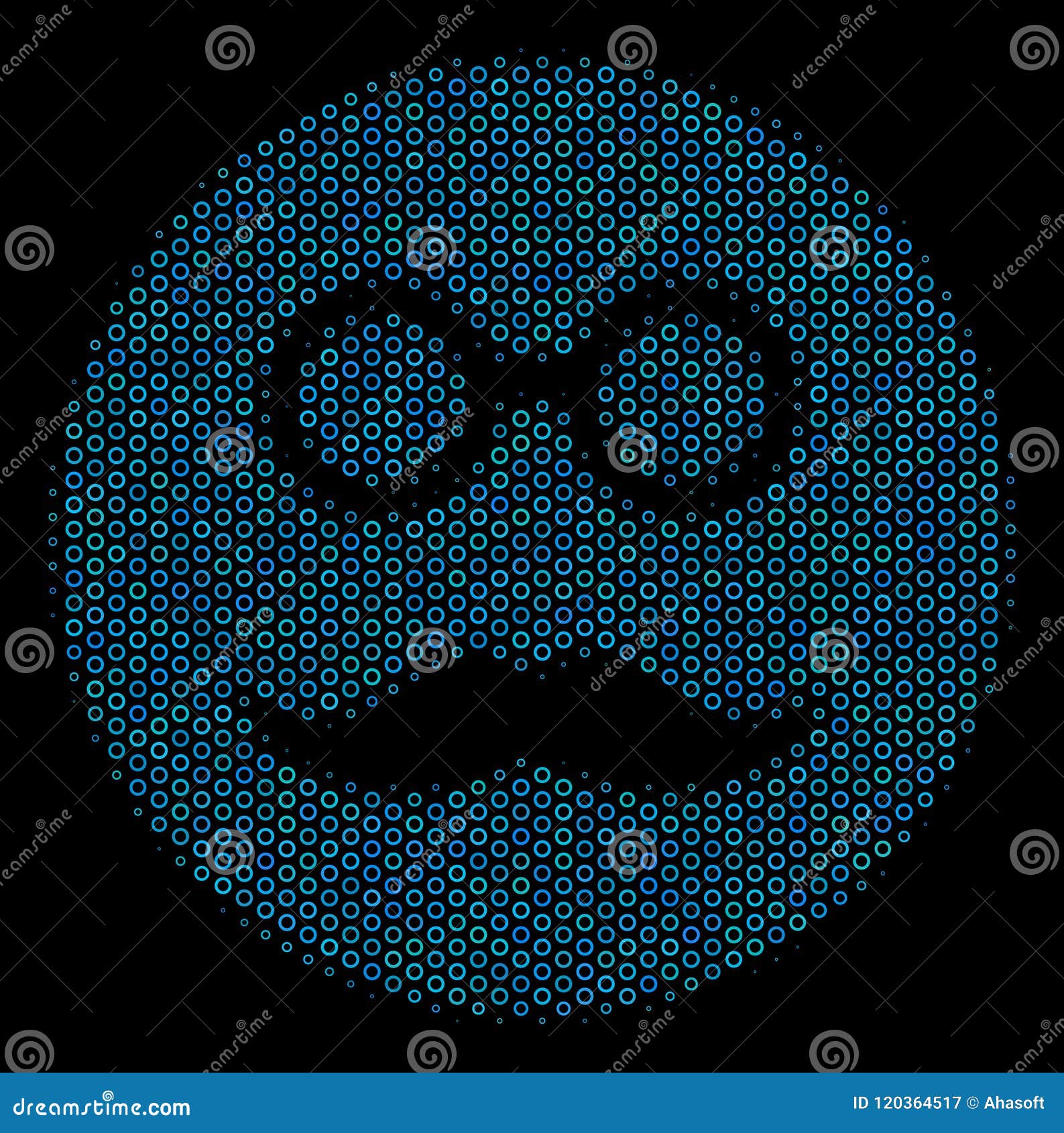 Pension Smiley Collage Icon Von Halbtonblasen Vektor Abbildung ...