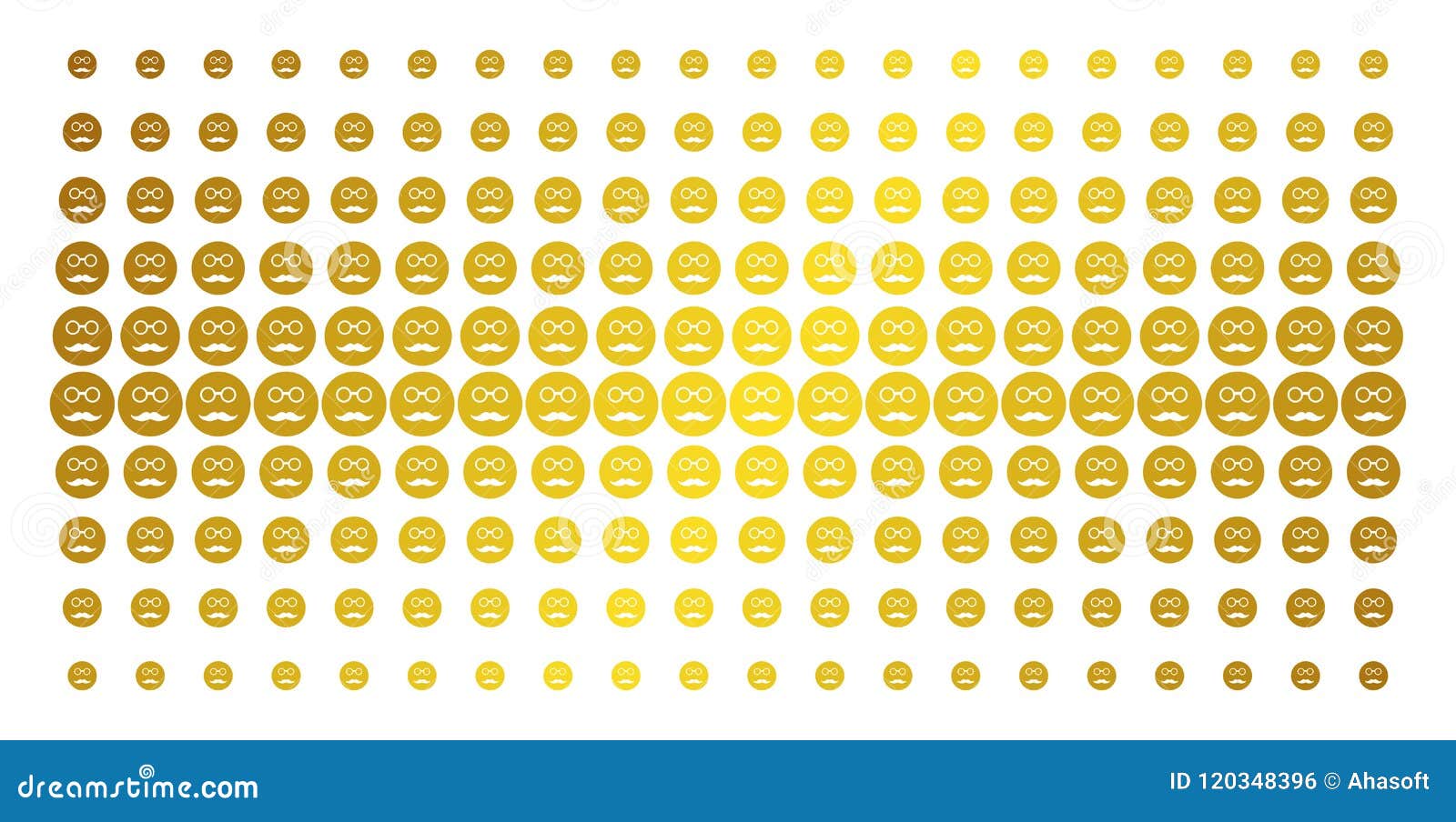 Pension Smiley Gold Halftone Grid Vektor Abbildung - Illustration von ...