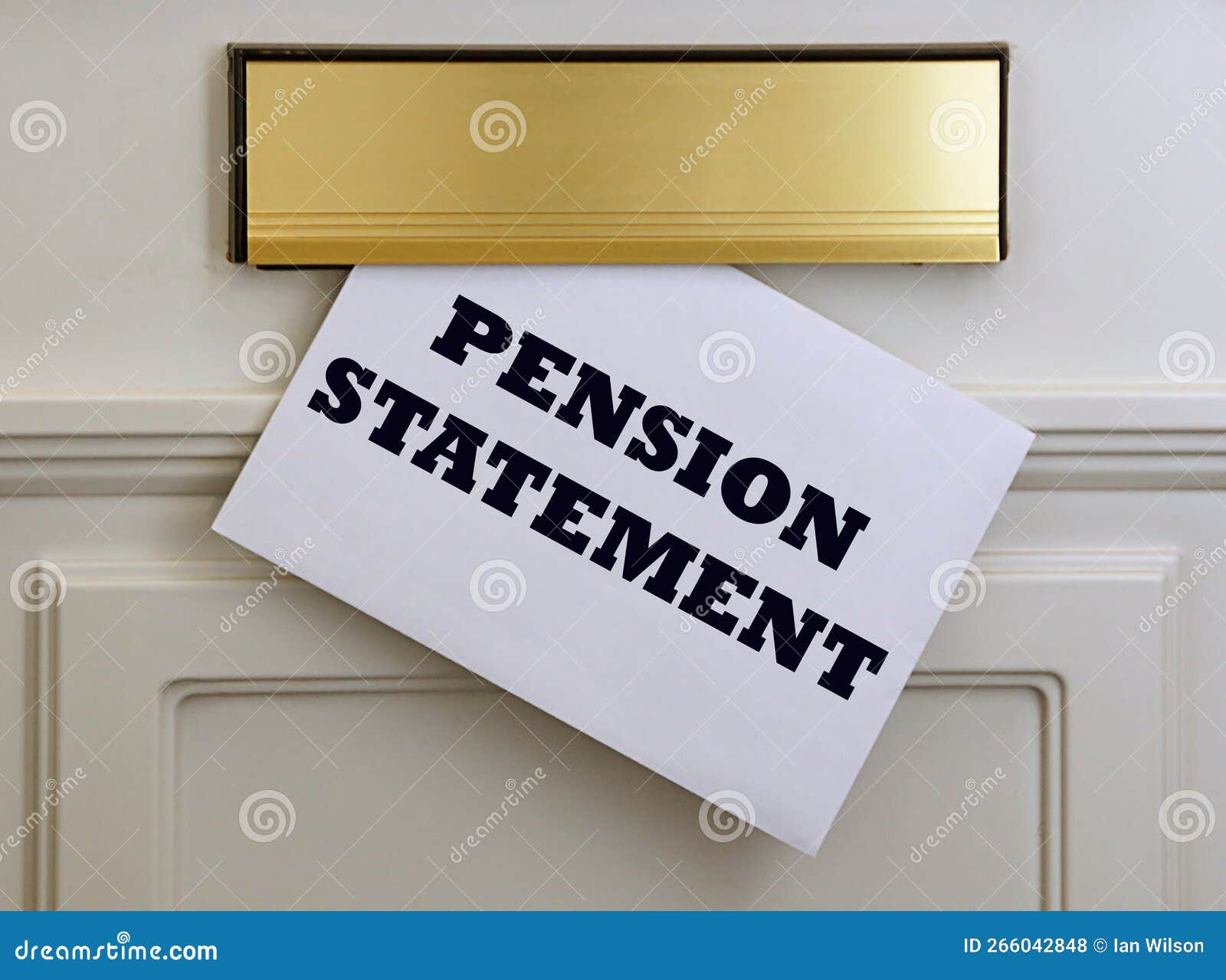Pension Statement Letter Delivery Stock Photo - Image of mailbox, post ...