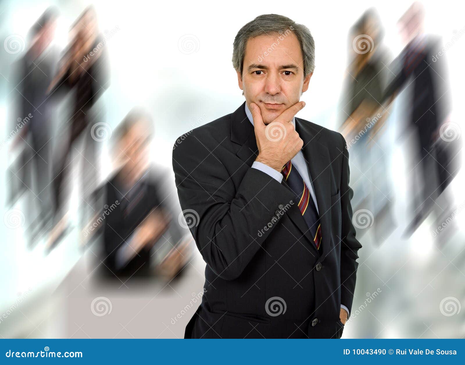 Pensive stock photo. Image of planning, human, look, mature - 10043490