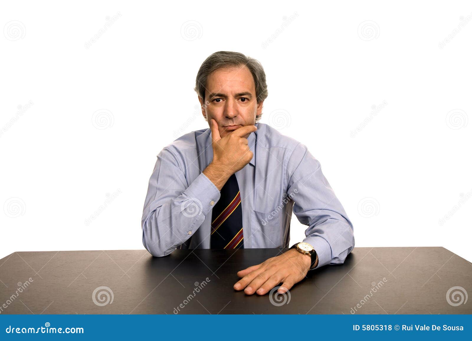 Pensive stock photo. Image of businessman, manager, person - 5805318