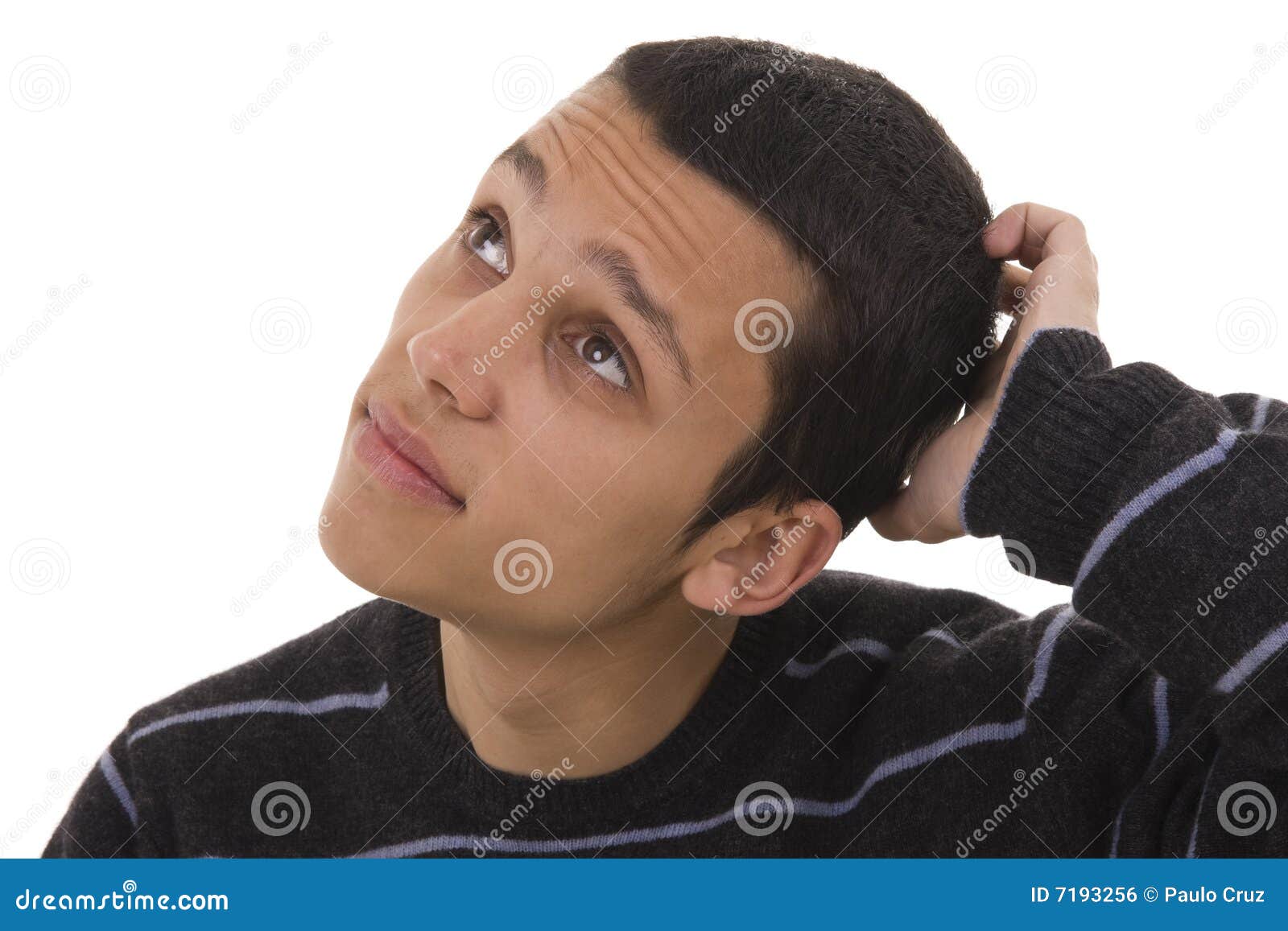 Pensive stock photo. Image of male, modern, attractive - 7193256