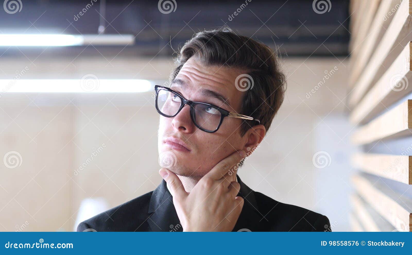 Pensive Businessman Thinking about His Problems Stock Photo - Image of ...