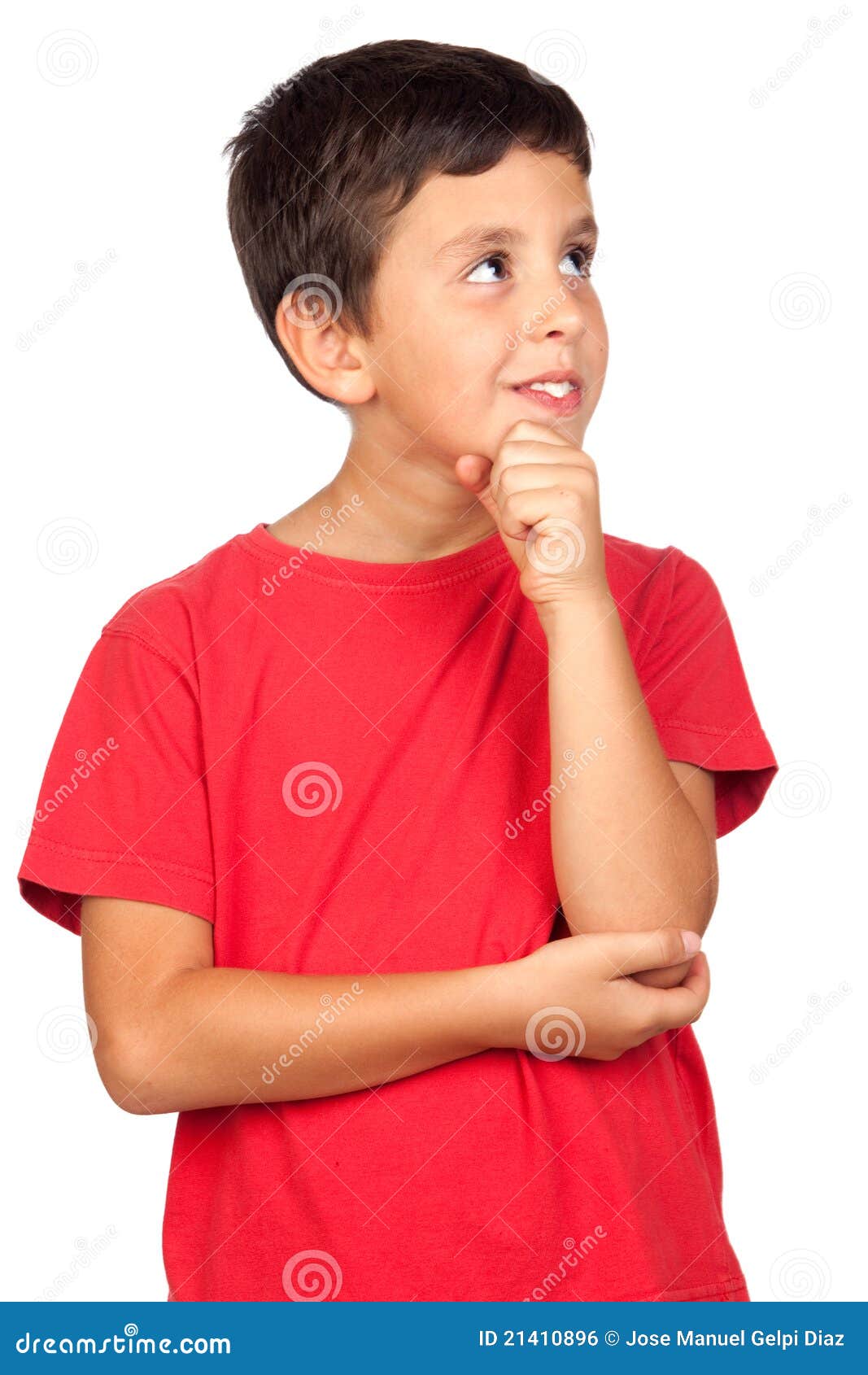 Pensive child stock photo. Image of emotion, cheerful - 21410896