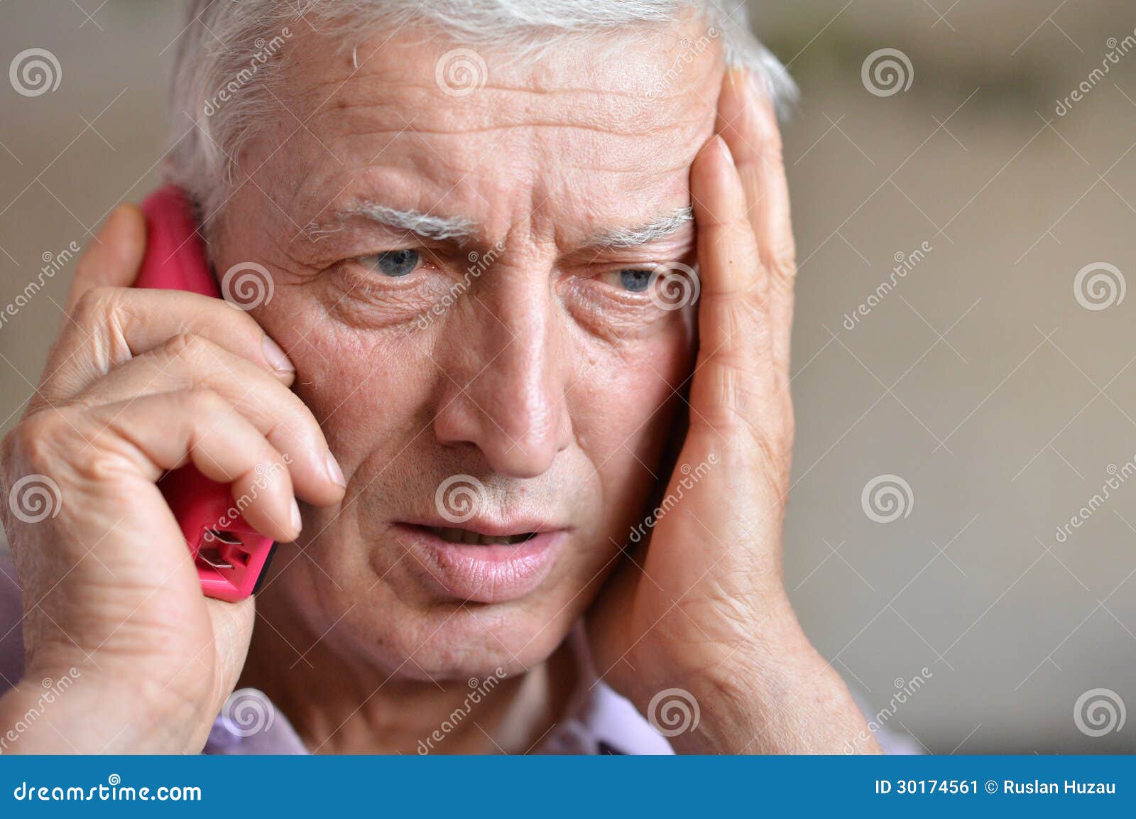 Old man call stock image. Image of maturity, problem - 30174561