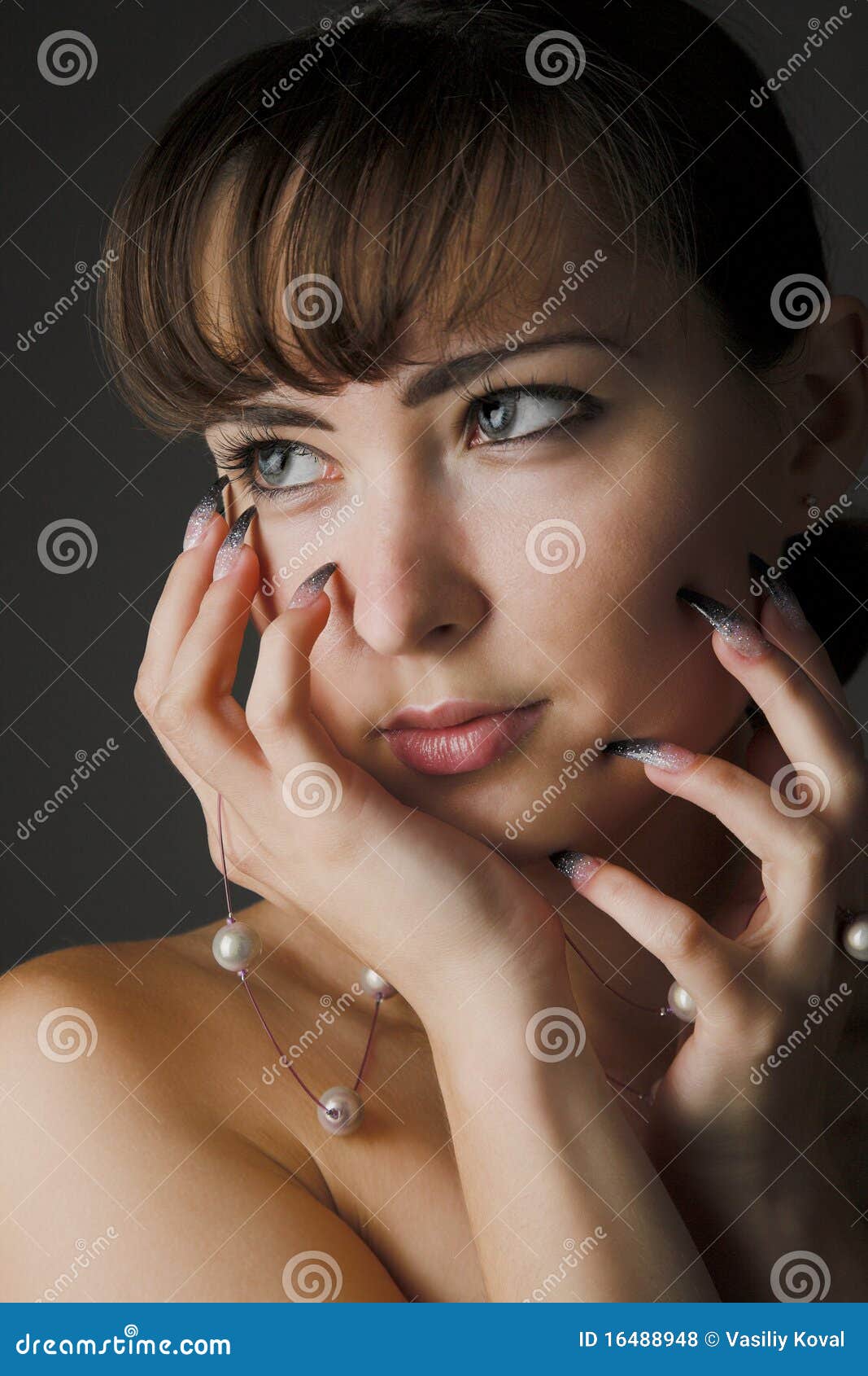 Pensive girl stock photo. Image of pretty, beautiful - 16488948