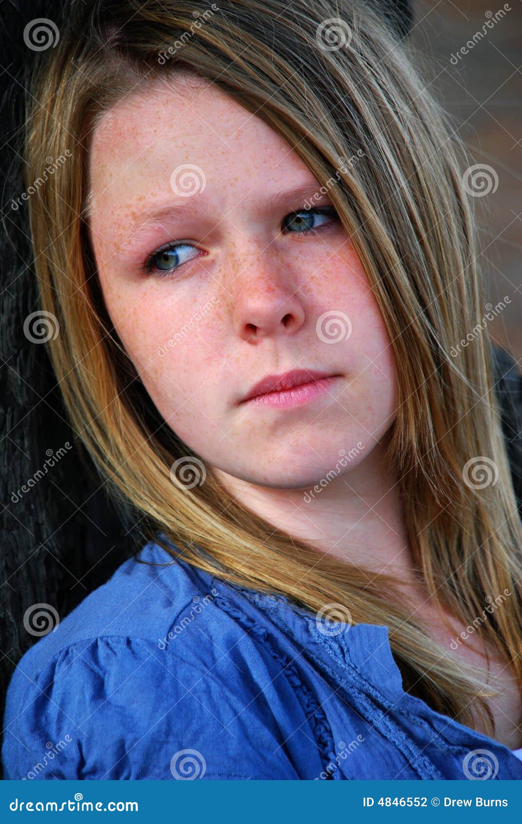 Pensive girl stock photo. Image of drug, mental, recovery - 4846552