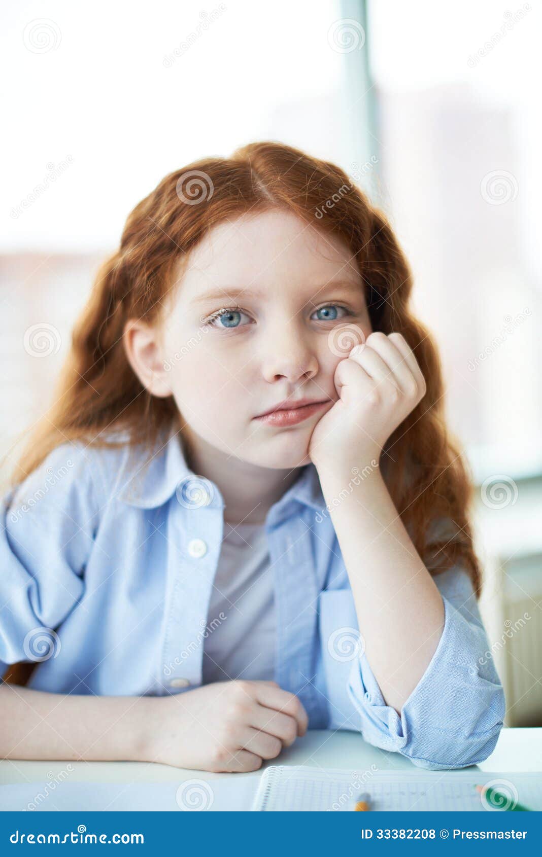 Pensive girl stock photo. Image of alone, lifestyle, charming - 33382208