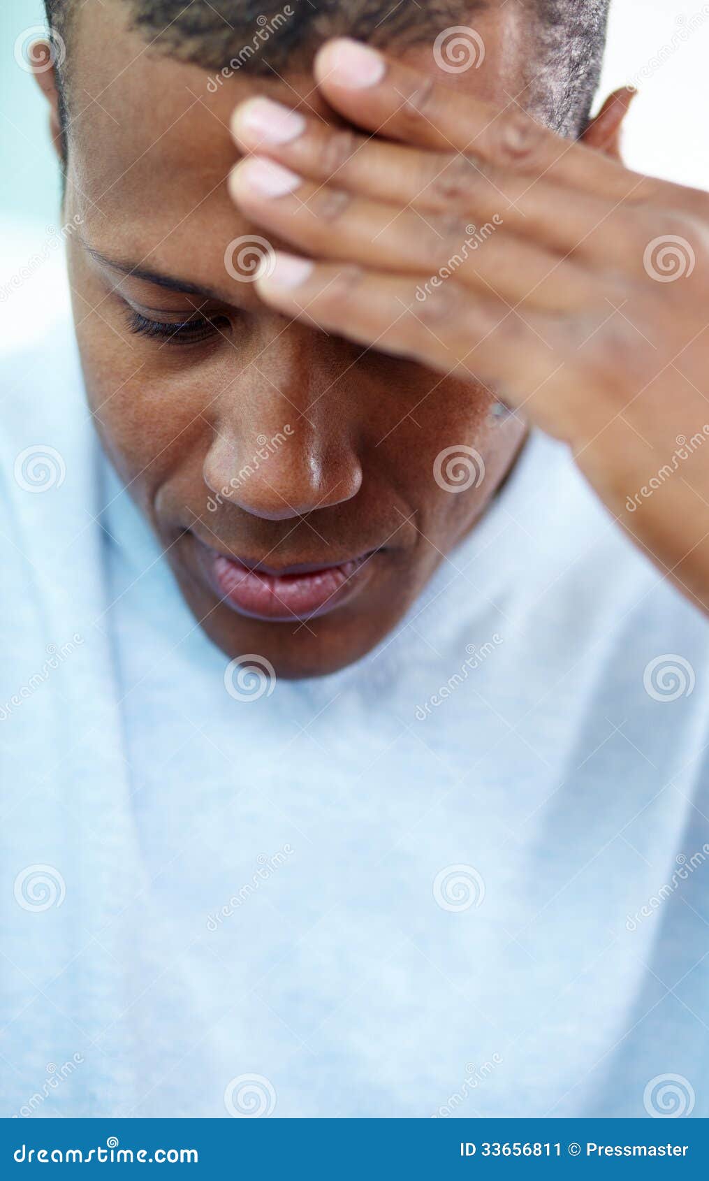 Pensive guy stock image. Image of lifestyle, model, expression - 33656811