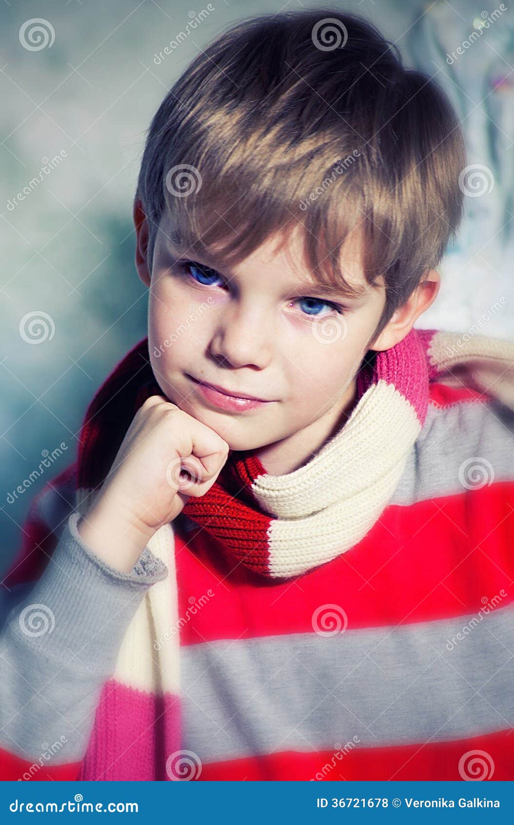 Pensive kid stock photo. Image of dream, little, beautiful - 36721678