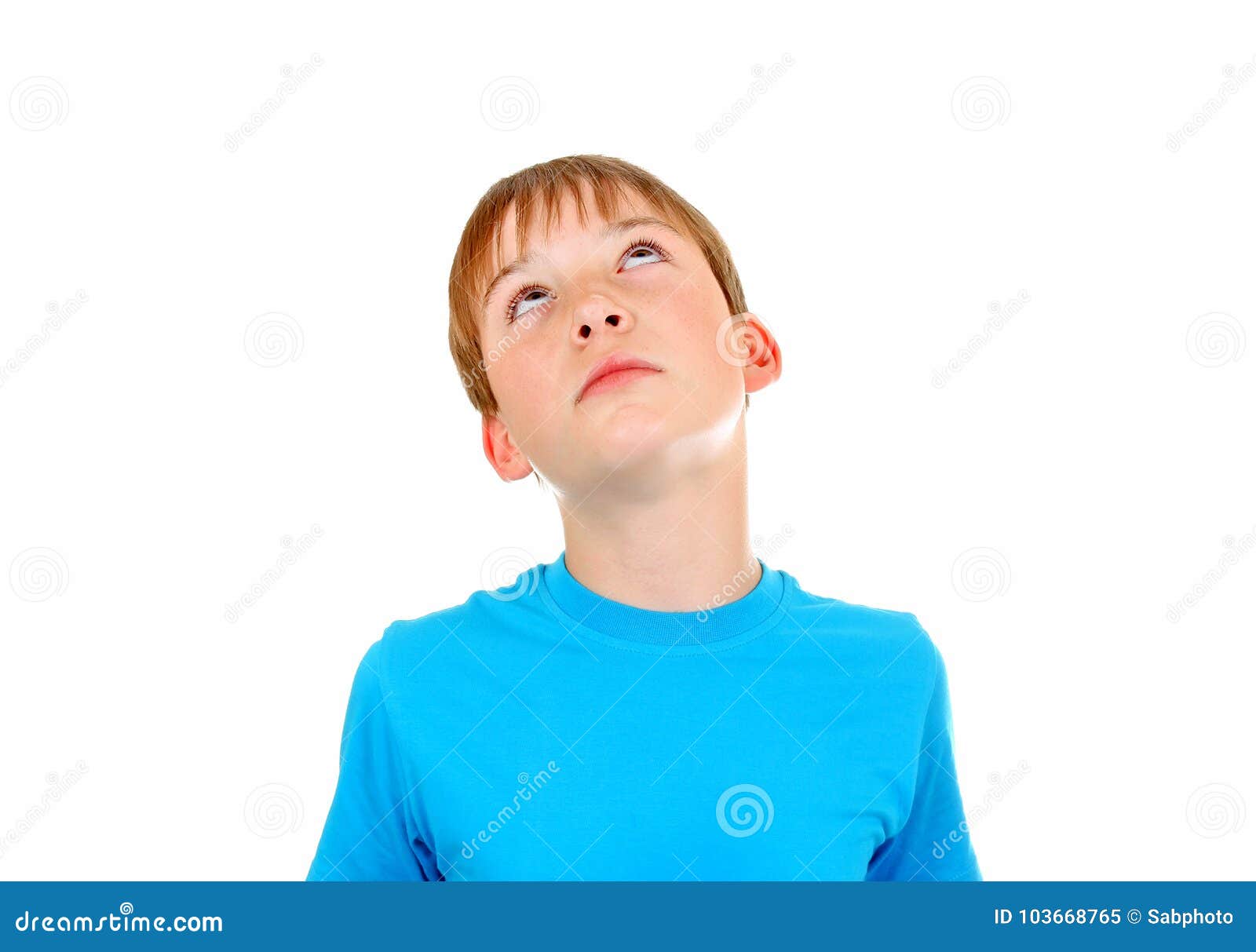 Kid is Thinking stock image. Image of speculate, attractive - 103668765