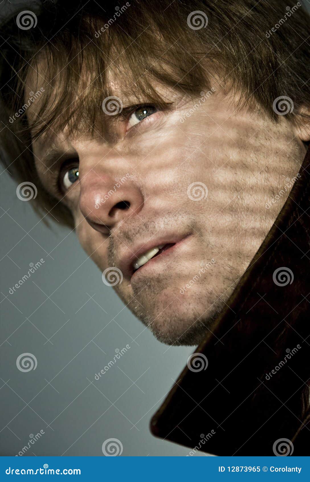 Pensive Looking Outdoor Man Stock Image - Image of misery ...