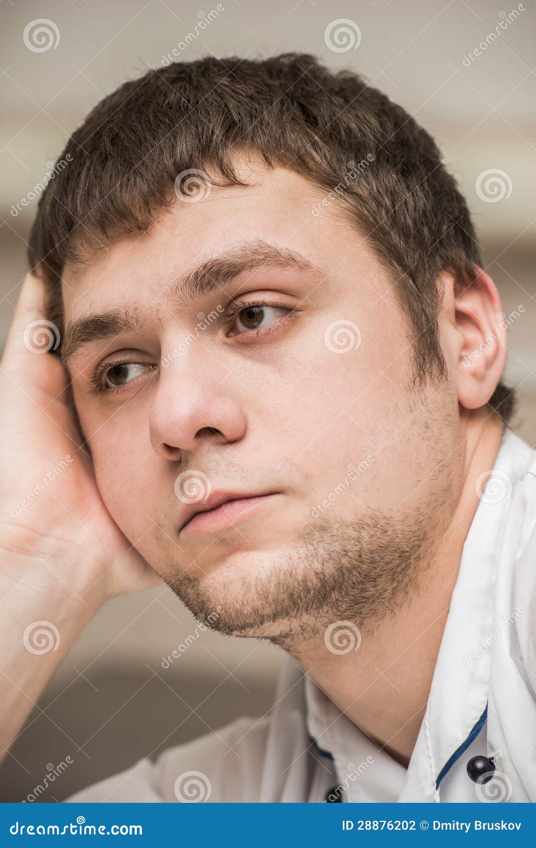 Pensive man stock photo. Image of person, lifestyle, adult - 28876202