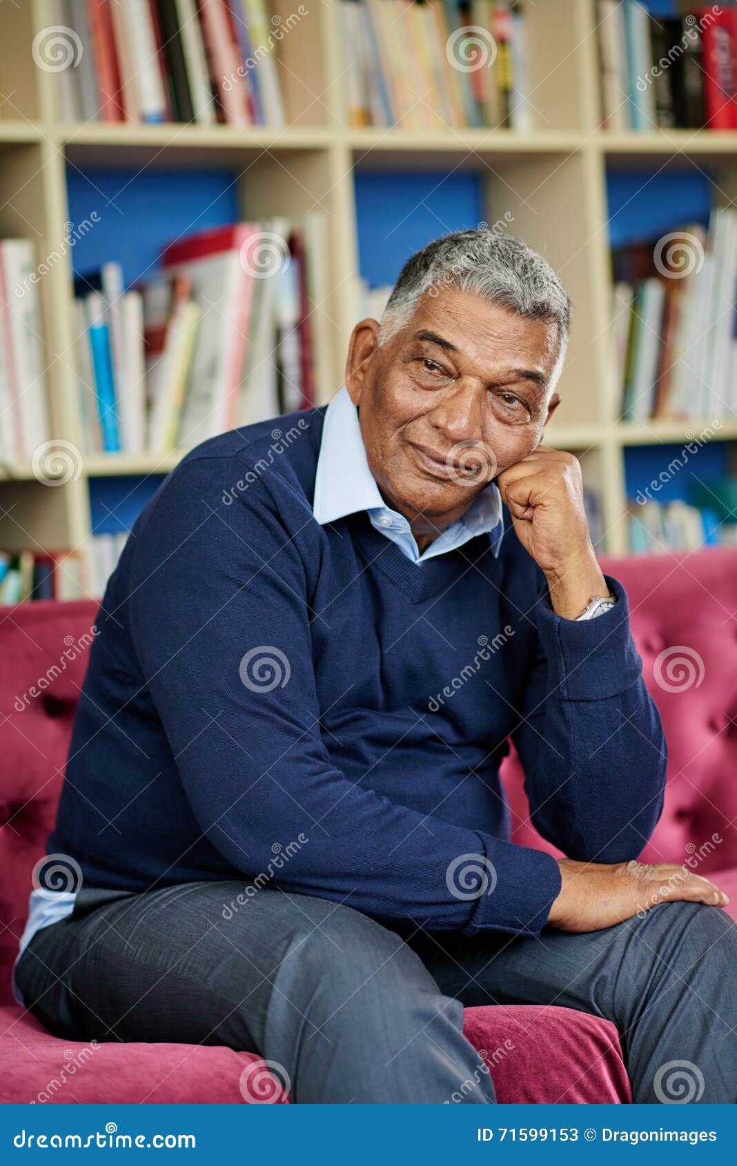 Pensive man stock image. Image of nostalgia, home, vertical - 71599153