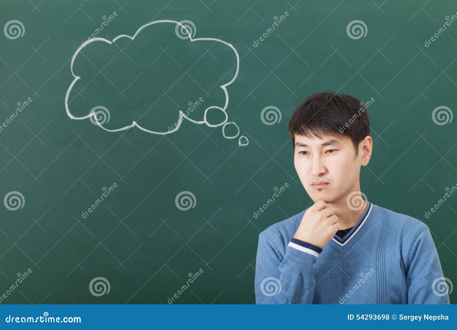 Pensive mood stock photo. Image of student, concepts - 54293698