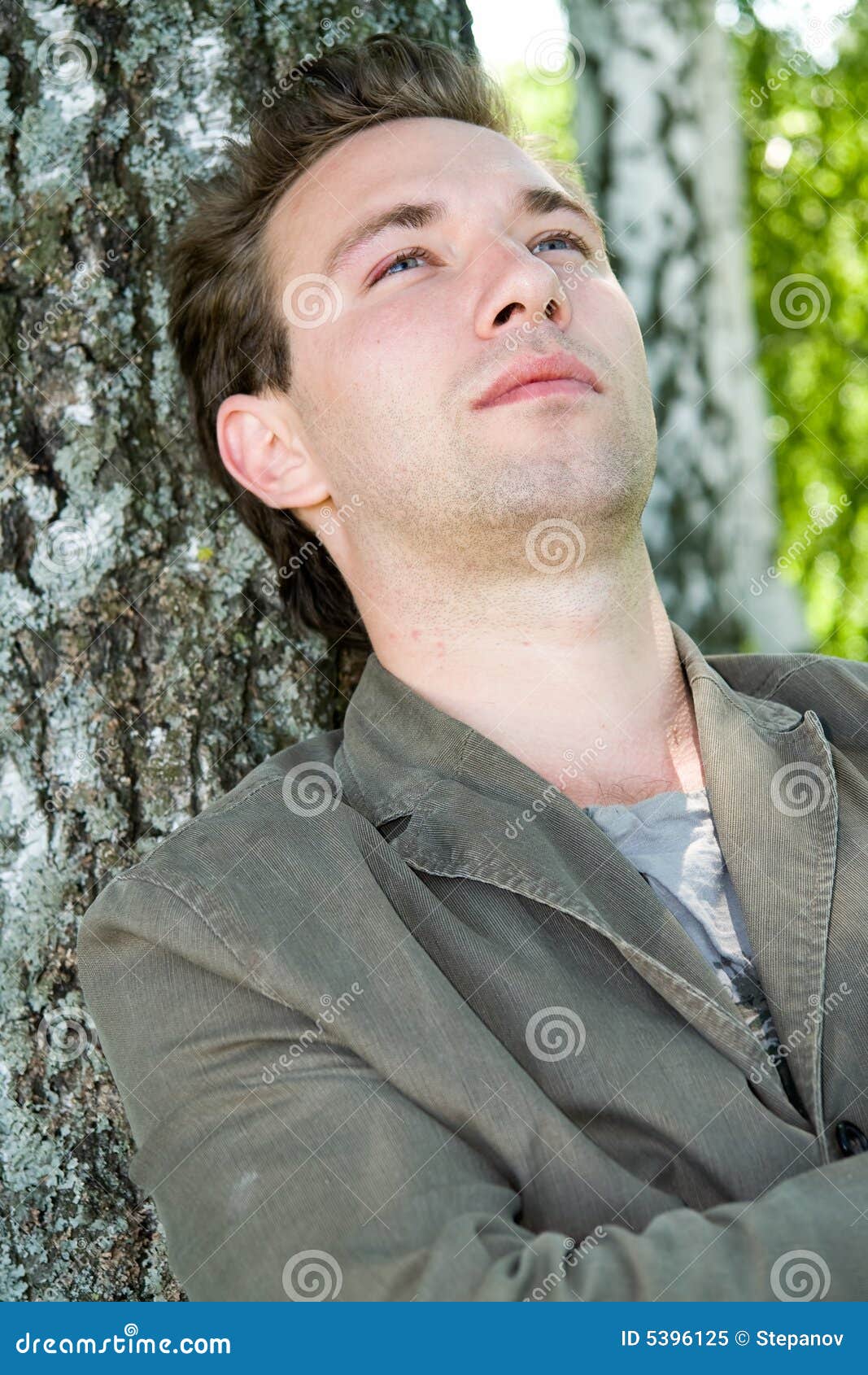 Pensive sad man stock image. Image of face, serious, people - 5396125