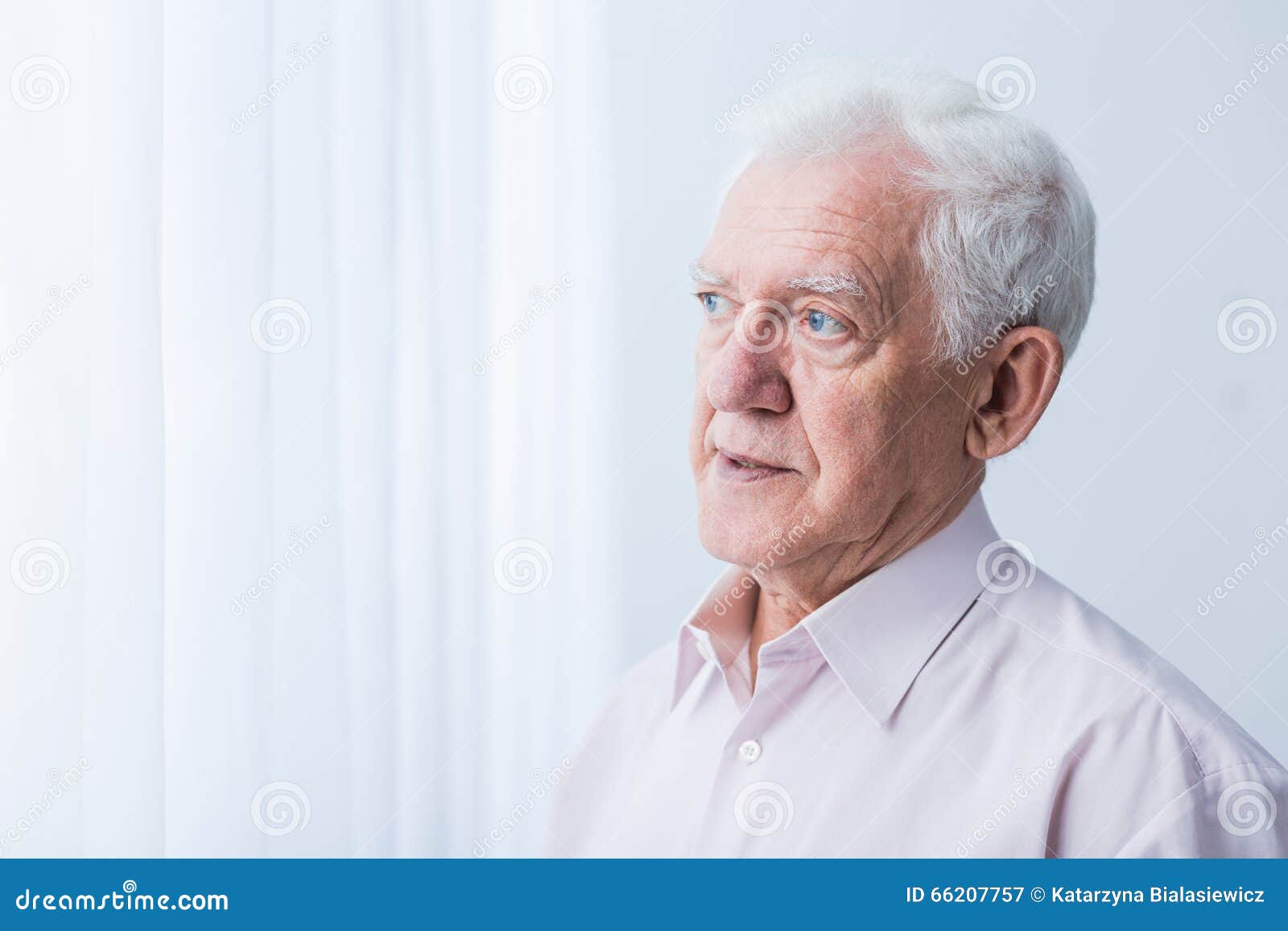 Pensive Senior Man Thinking Over Life Injustice Wife Touching His Face
