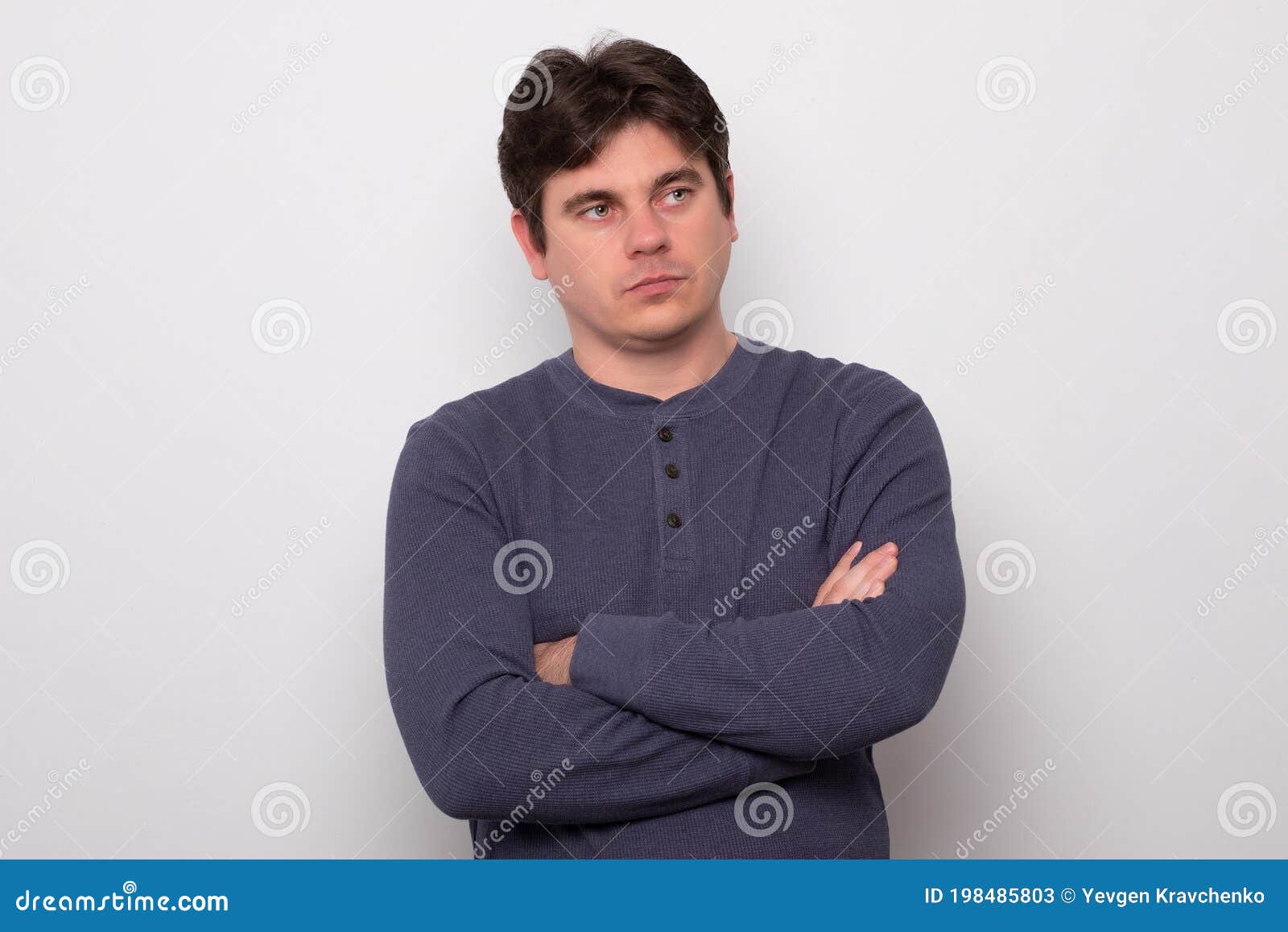 Pensive Serious Man. Sad Young Man Stock Image - Image of alone ...