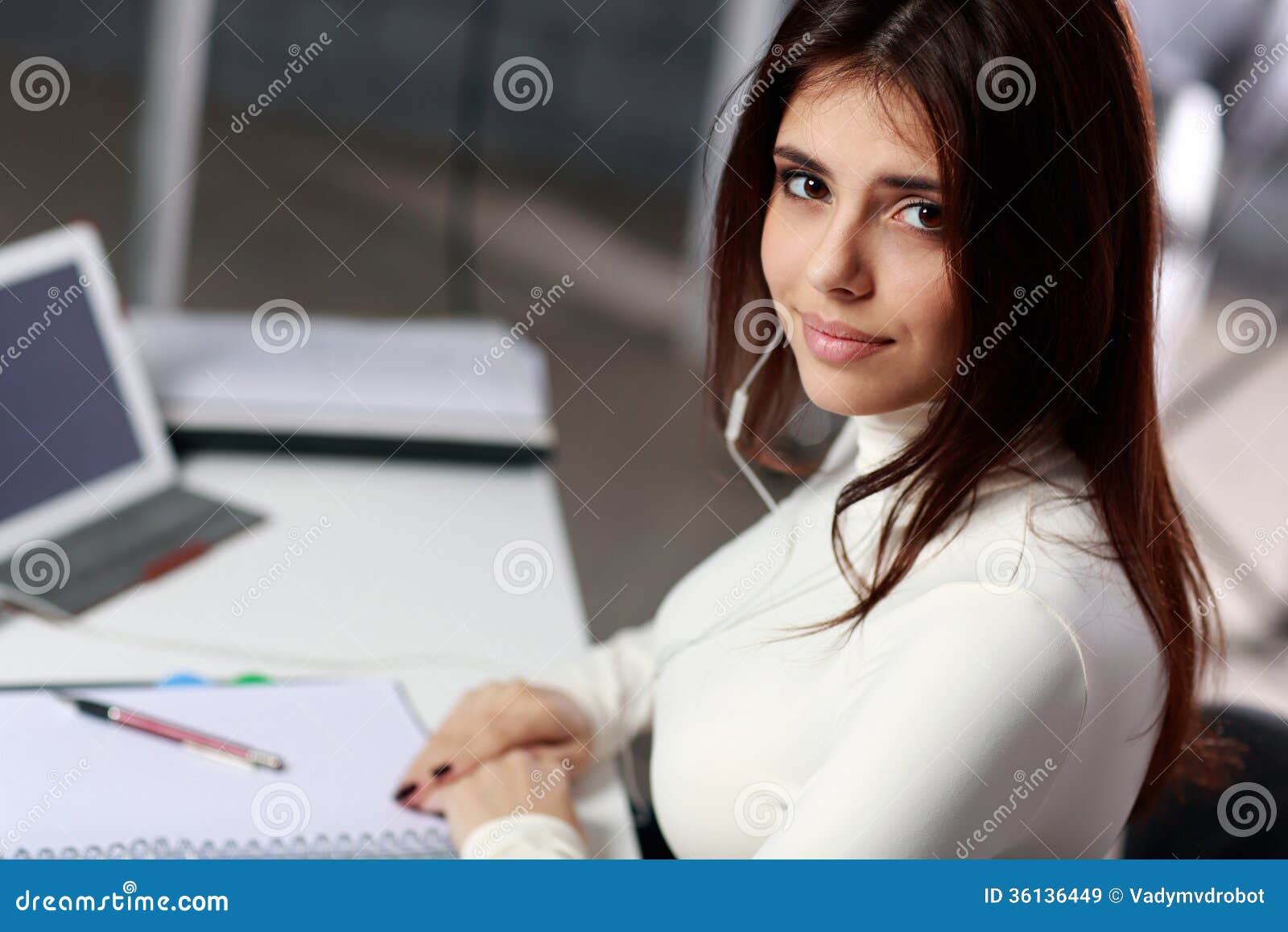 Pensive Student Studying at the Table Stock Image - Image of gorgeous ...