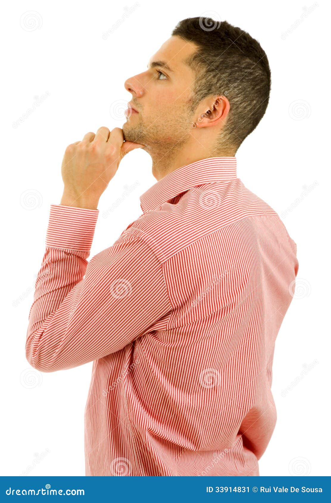 Pensive stock image. Image of expressions, hair, human - 33914831