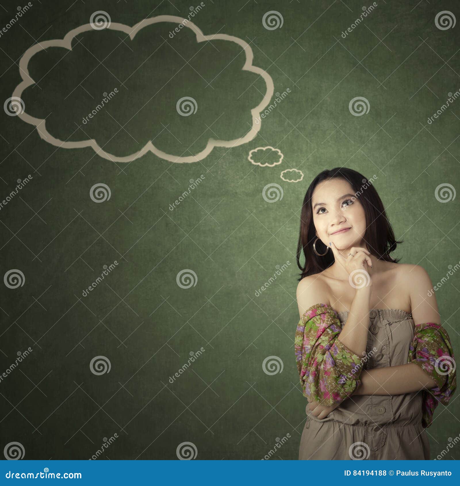 Pensive Teenage Thinking Idea Stock Photo - Image of imagine, pensive ...