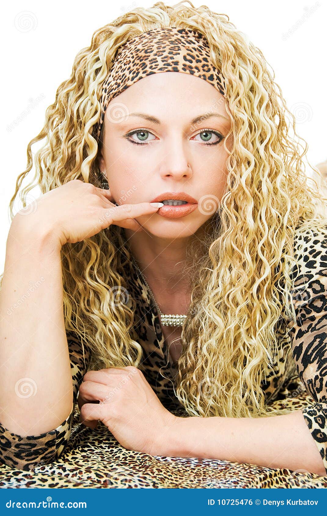 Pensive woman stock photo. Image of girl, fashion, brooch - 10725476