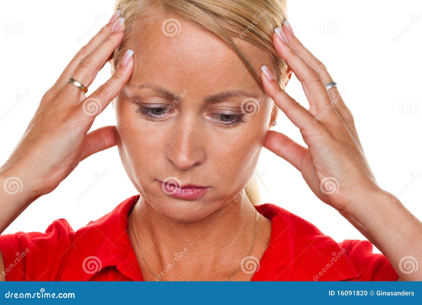 Pensive woman stock photo. Image of pressure, despair - 16091820