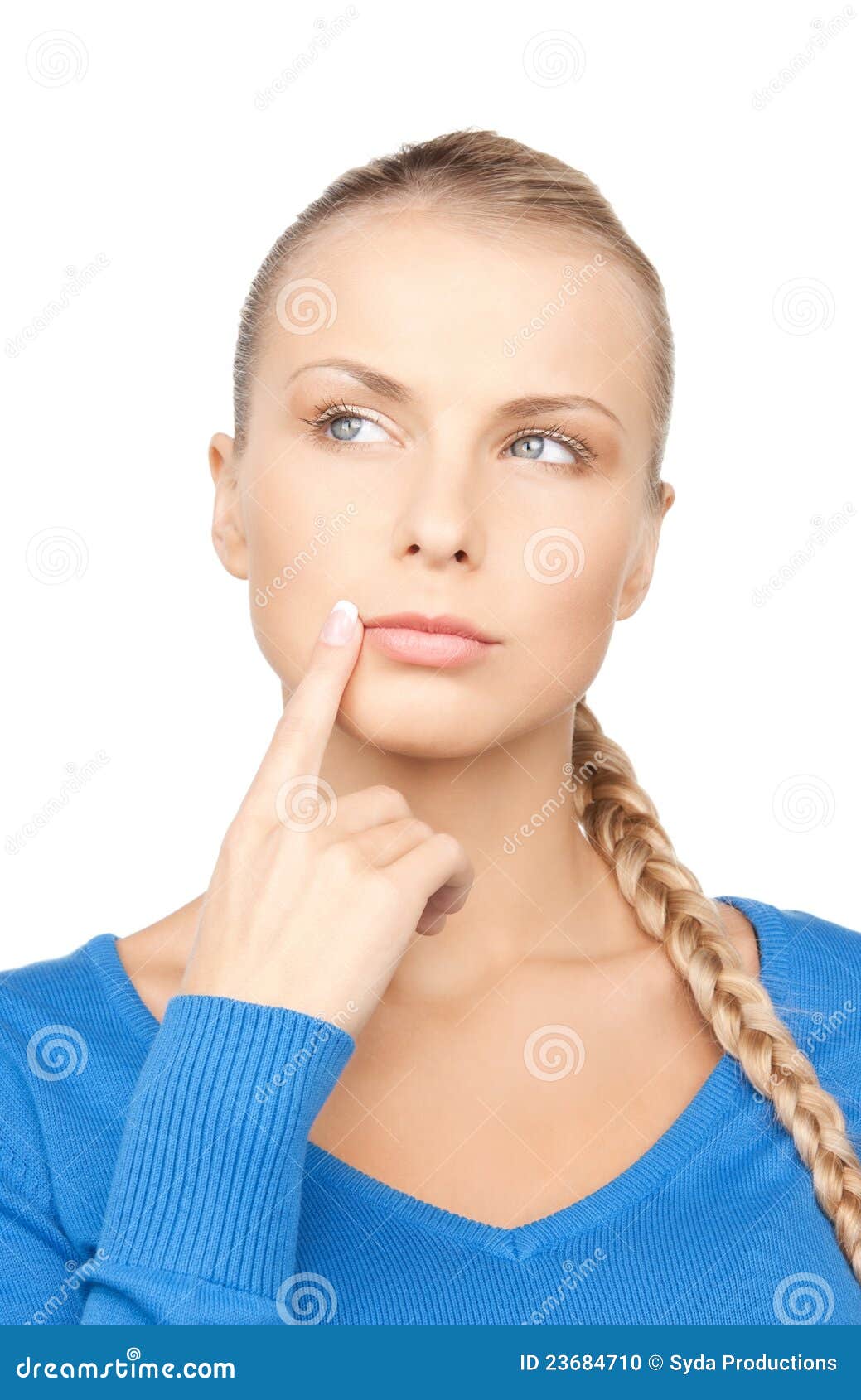 Pensive woman stock photo. Image of people, person, human - 23684710
