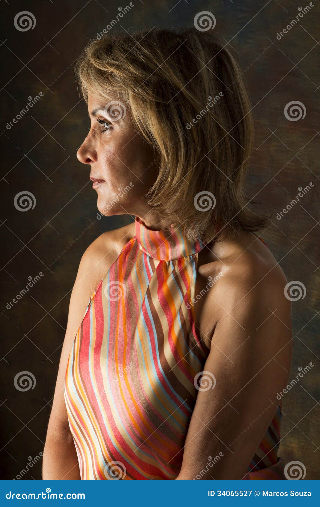 Pensive Woman stock image. Image of displeased, lifestyle - 34065527