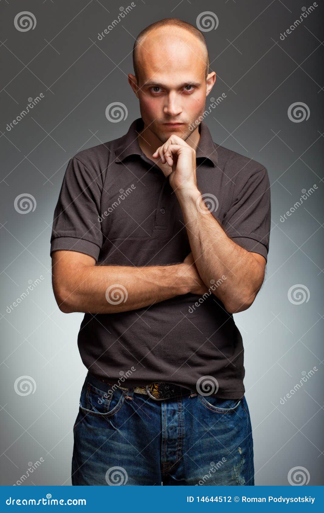 Pensive young man stock photo. Image of confuse, pensive - 14644512