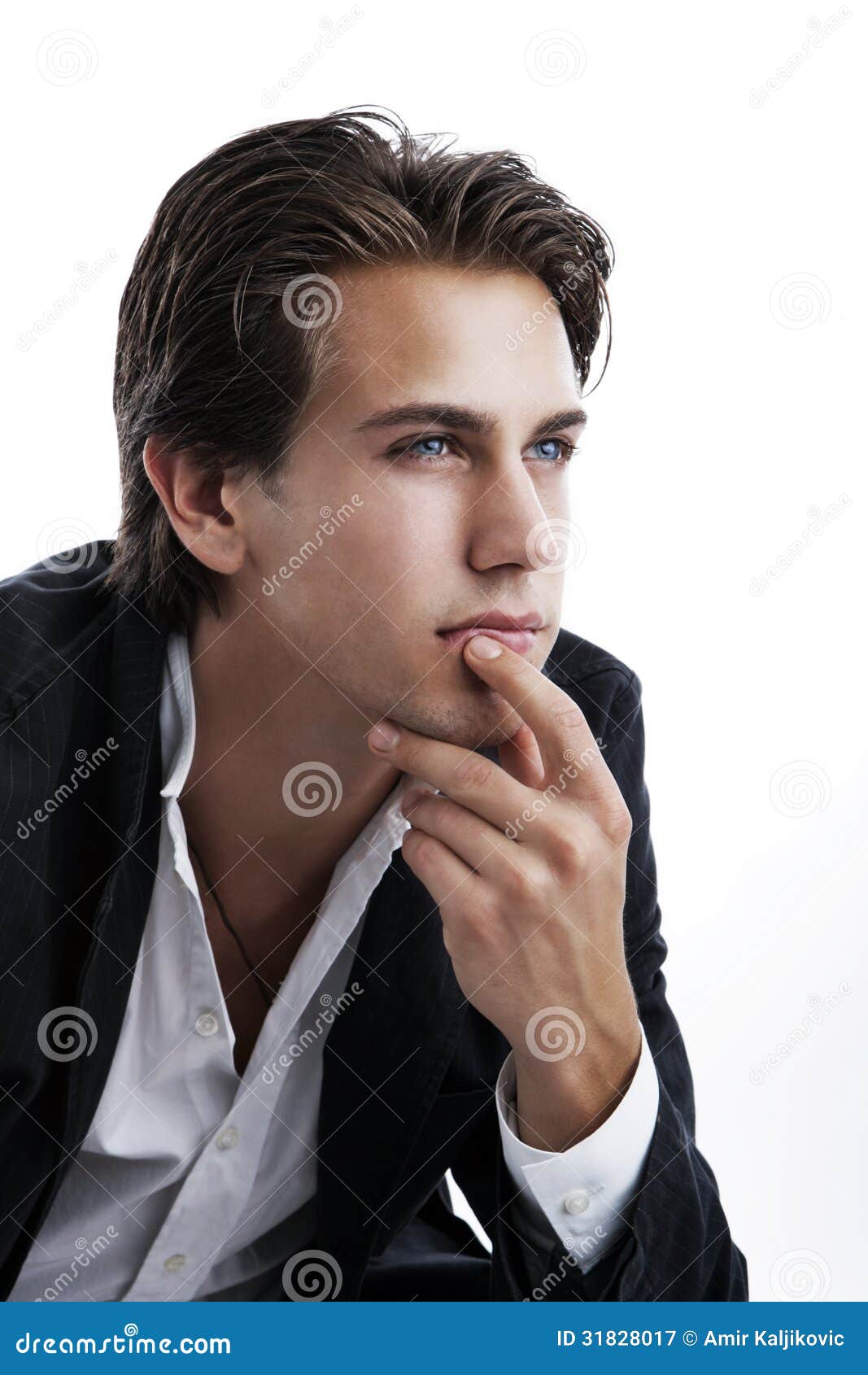 Pensive young man stock image. Image of holding, daydreaming - 31828017 Pensive young man stock image. Image of holding, daydreaming - 31828017