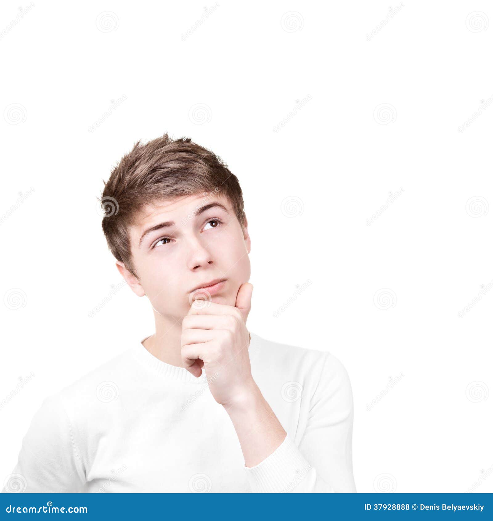 Pensive Young Man stock photo. Image of person, earnest - 37928888 Pensive Young Man stock photo. Image of person, earnest - 37928888
