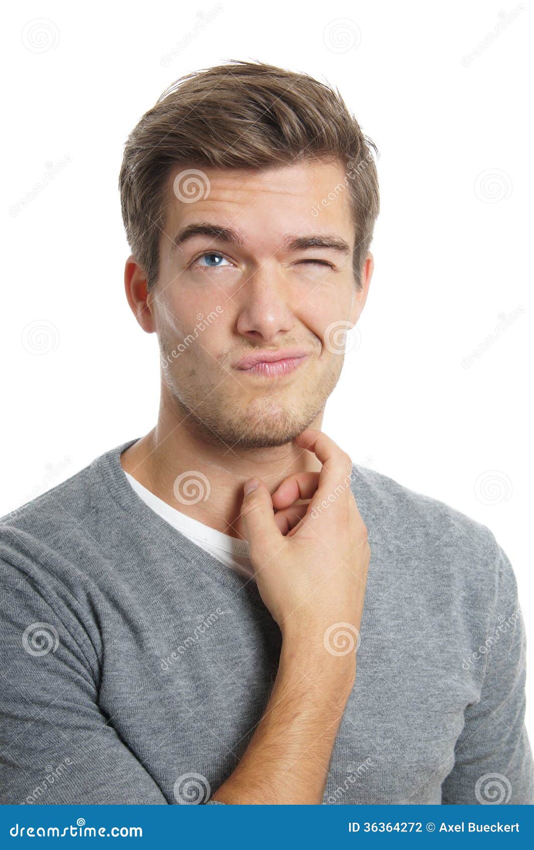 Pensive young man stock photo. Image of pensive, doubt - 36364272