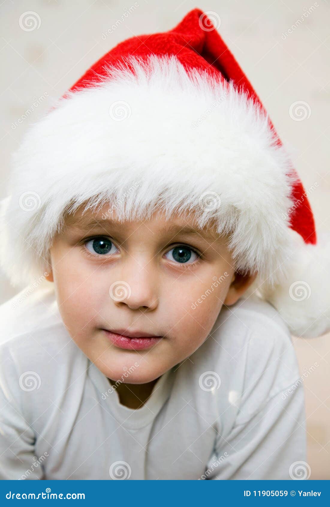Pensive Young Santa stock image. Image of holiday, pleasure - 11905059