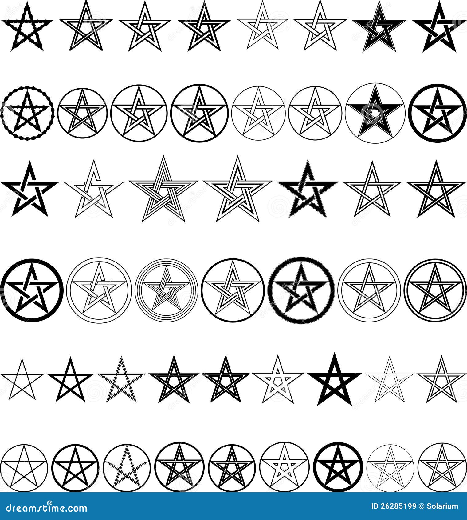 Pentacle stock vector. Illustration of geometrical, figure - 26285199