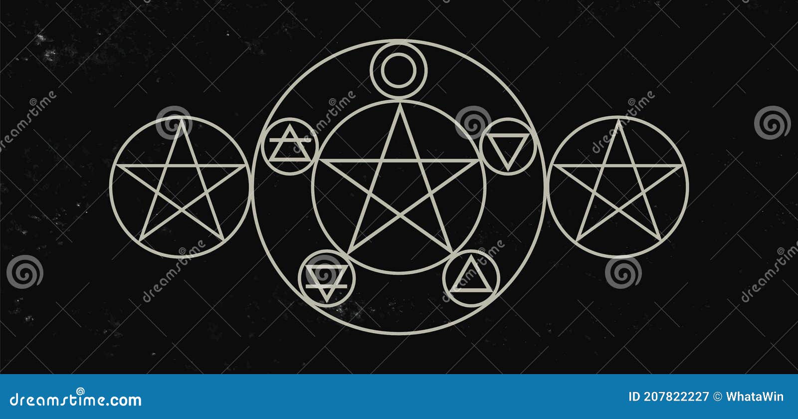Pentacles Isolated On Dark Background Royalty-Free Stock Photography ...