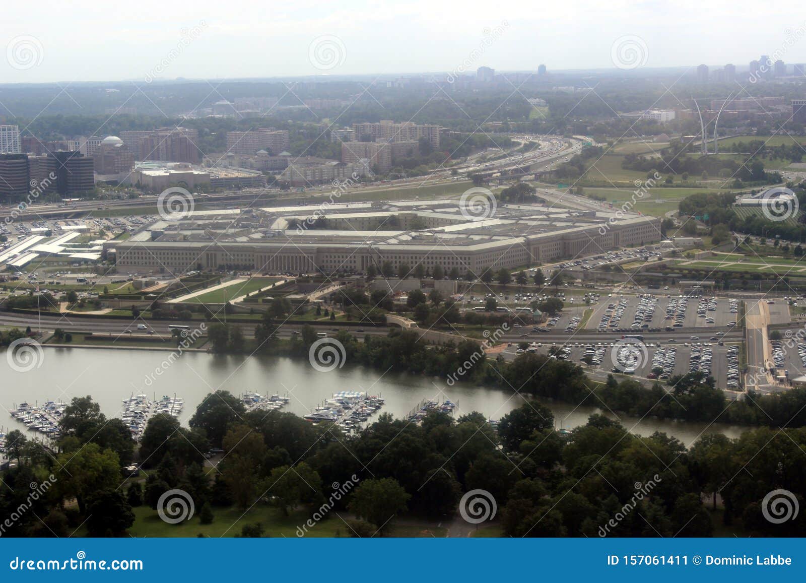Pentagon aerial view stock image. Image of aerial, united - 157061411