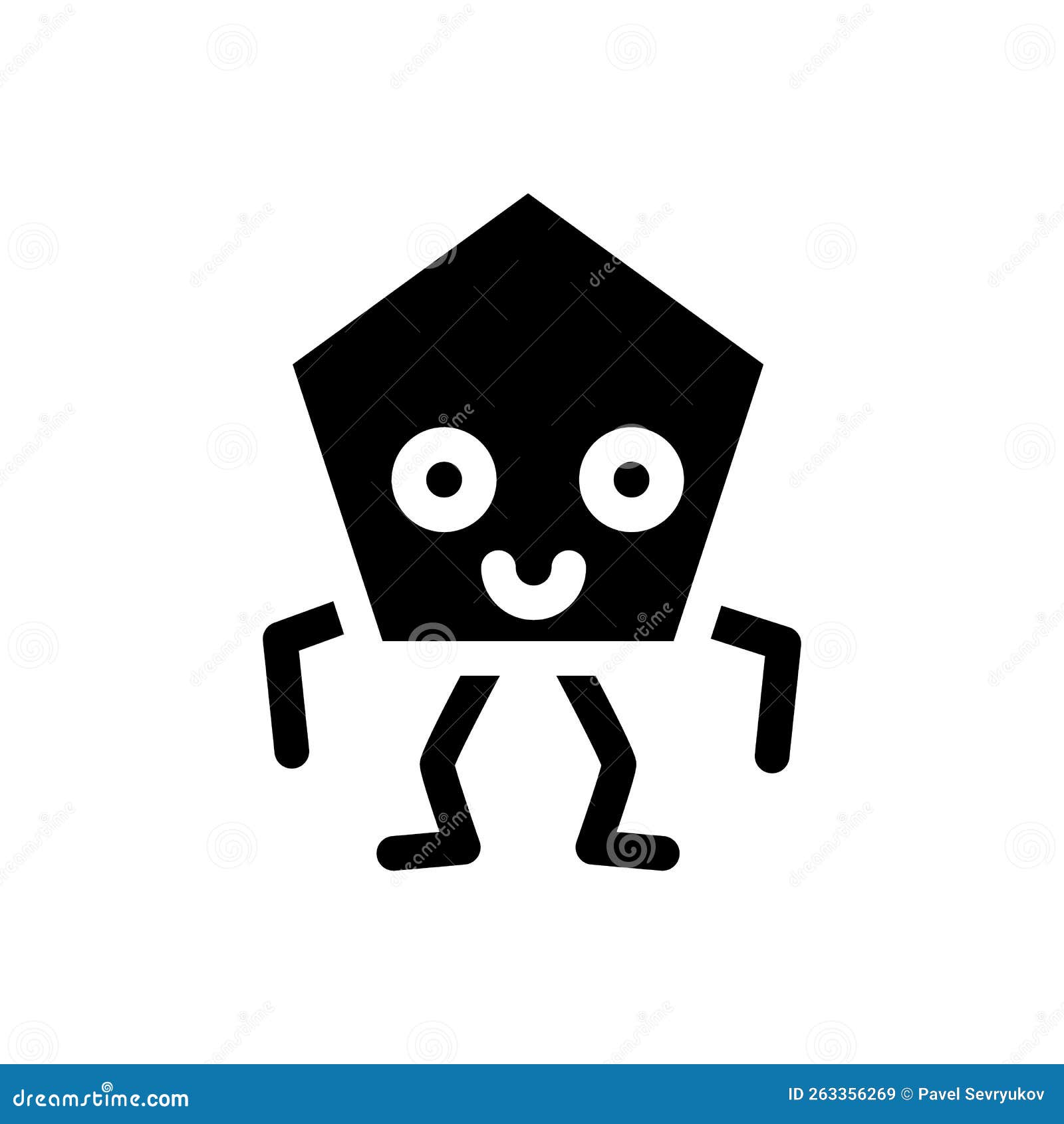 Pentagon Geometric Shape Character Glyph Icon Vector Illustration Stock ... Pentagon Geometric Shape Character Glyph Icon Vector Illustration Stock ...