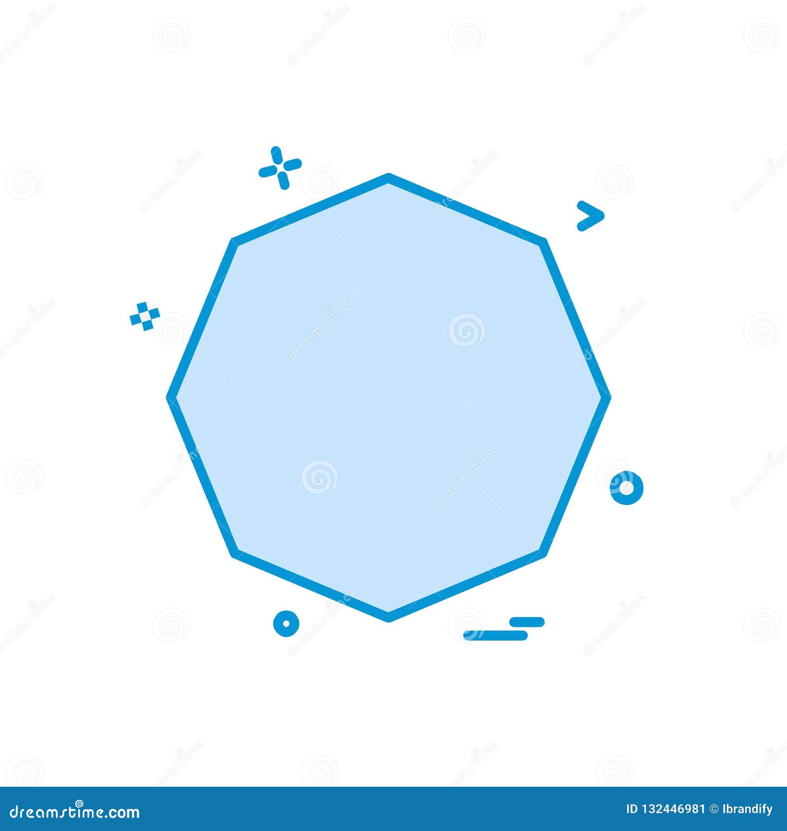 Pentagon Icon Design Vector Stock Vector - Illustration of black, icon ...