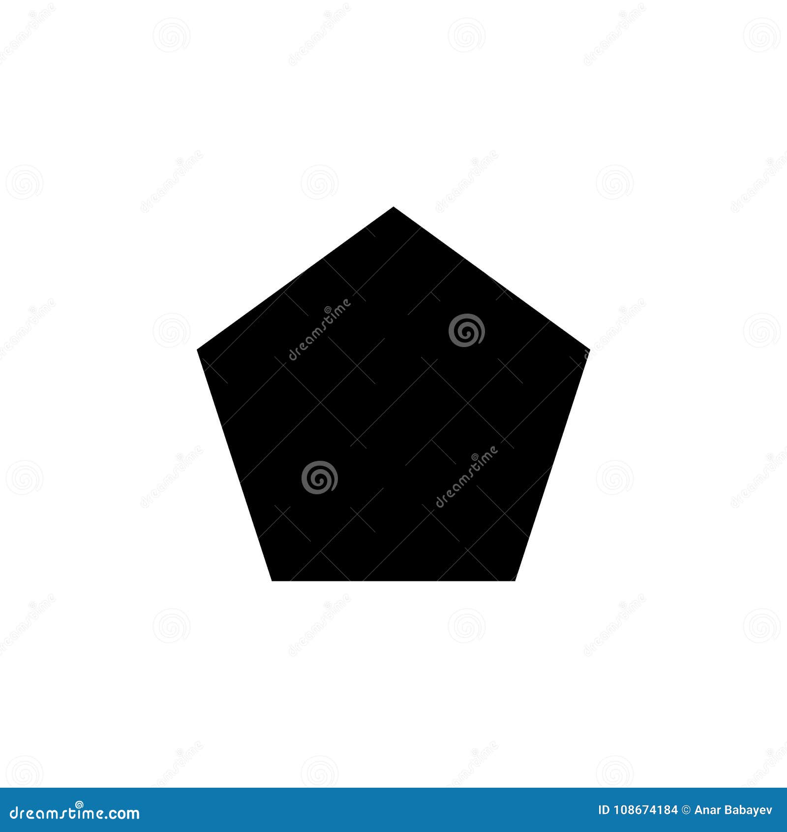 Pentagon Icon. Elements of Geometric Figure Icon for Concept and Web ...
