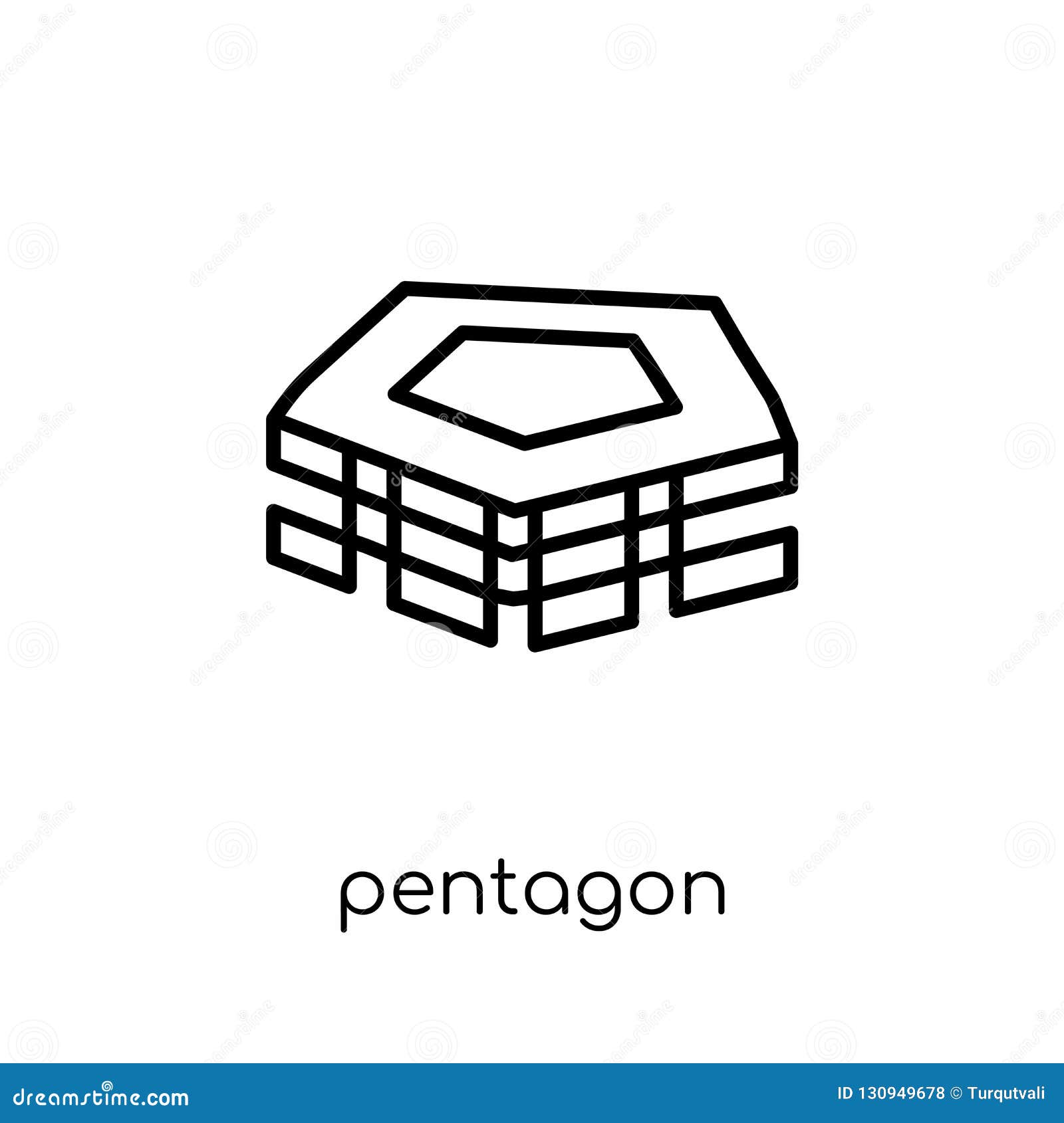 Pentagon Building Outline