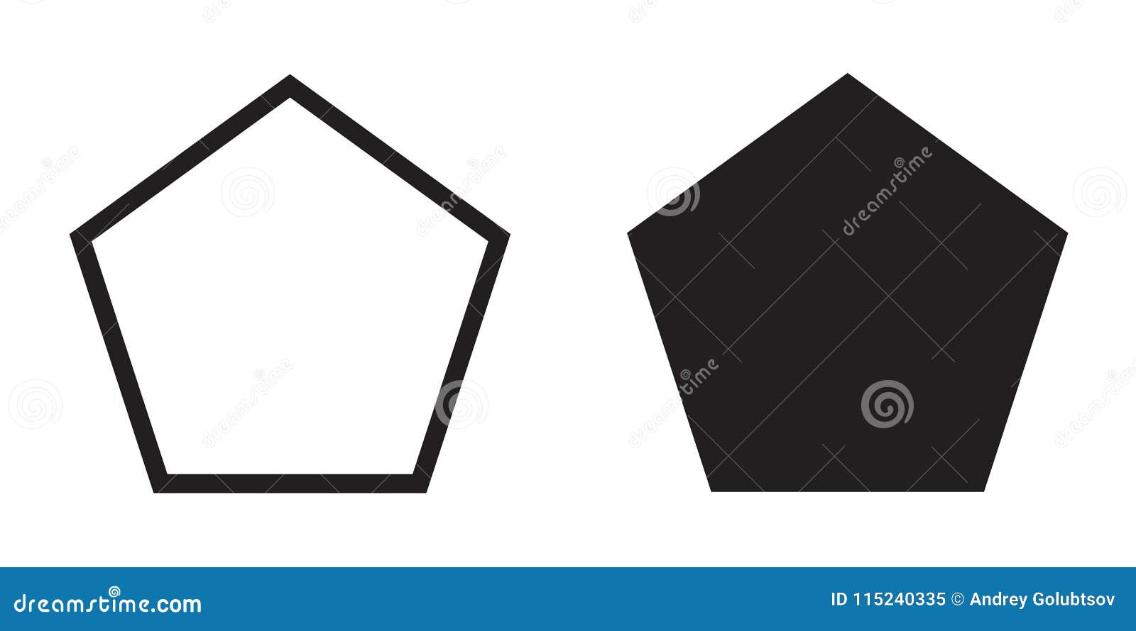Pentagon Icon Vector Five-sided Polygon Pentagon Stock Vector ... Pentagon Icon Vector Five-sided Polygon Pentagon Stock Vector ...