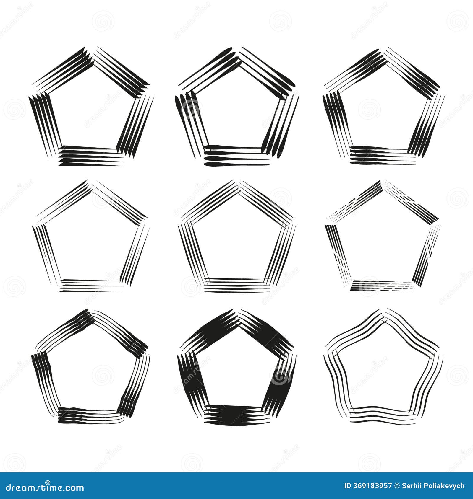 Pentagon Patterns Patterns Utilizing Repeating Pentagon Shapes L Stock ...