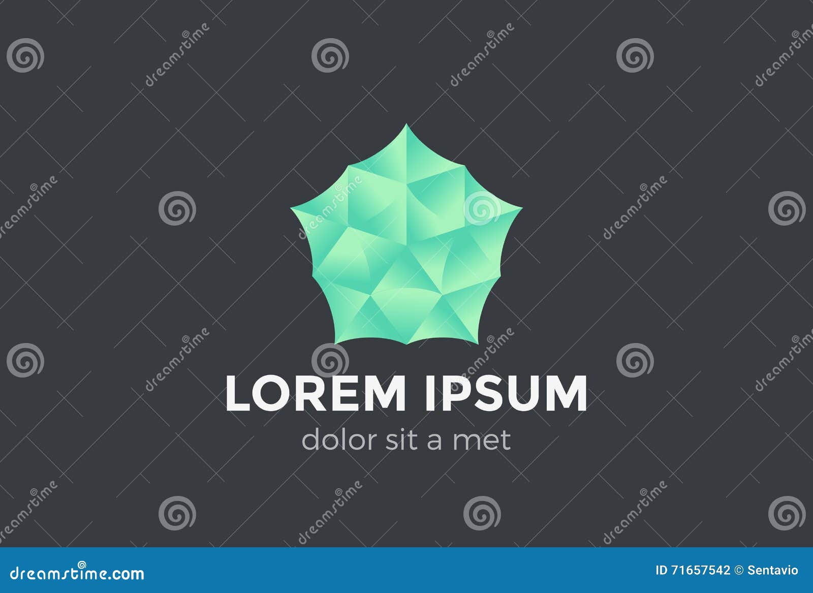 Pentagon Logo Abstract Design . Pentagram Logotype Icon Stock ...